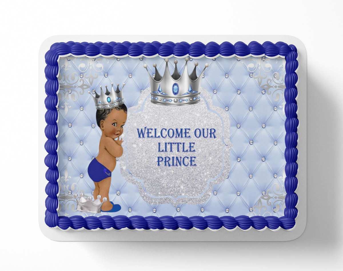 Prince & Princess Cake Toppers – Edible Royal Baby Shower & Birthday ...