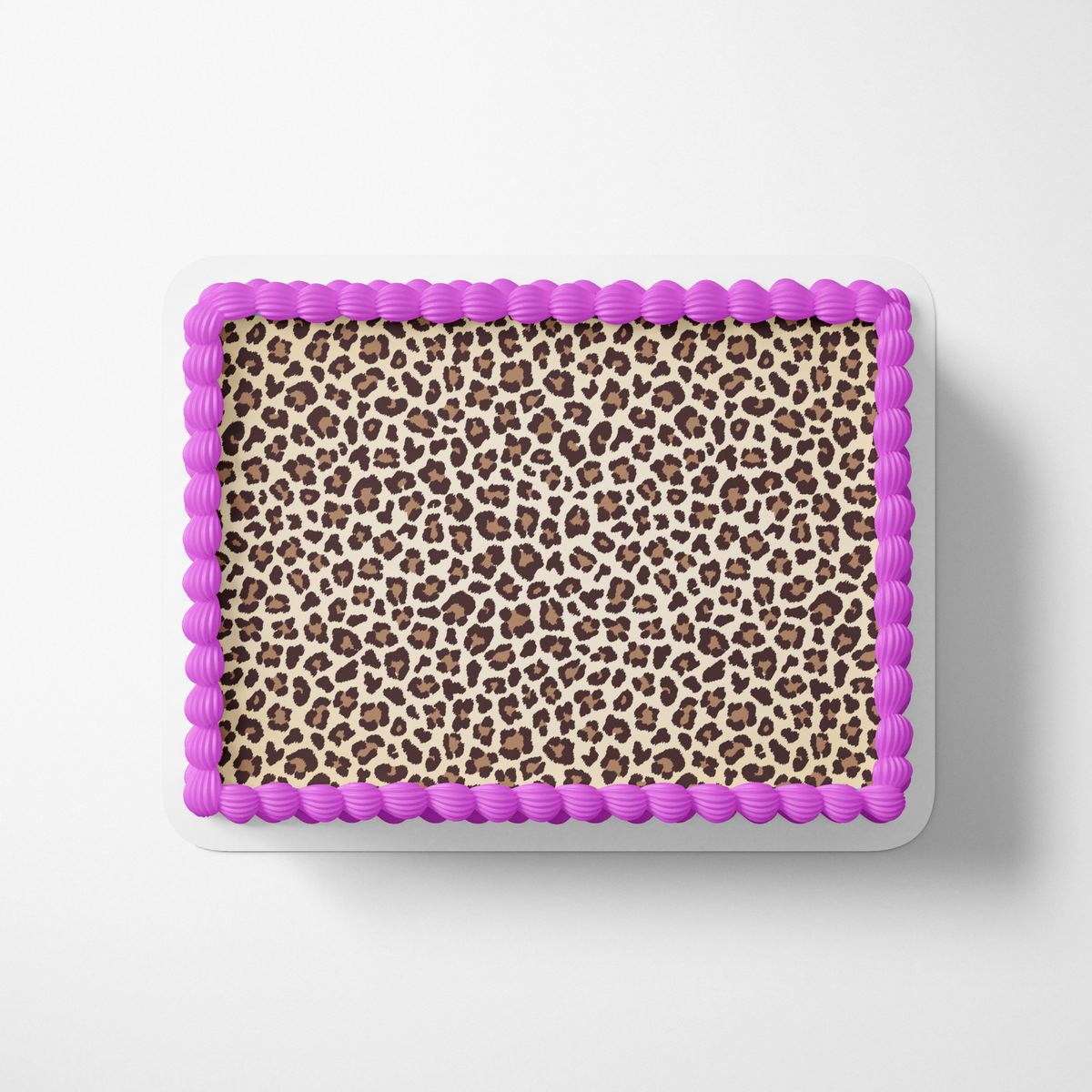 Leopard Print Cake Wrap Leopard Print Cake Topper – Edible Sugar Art