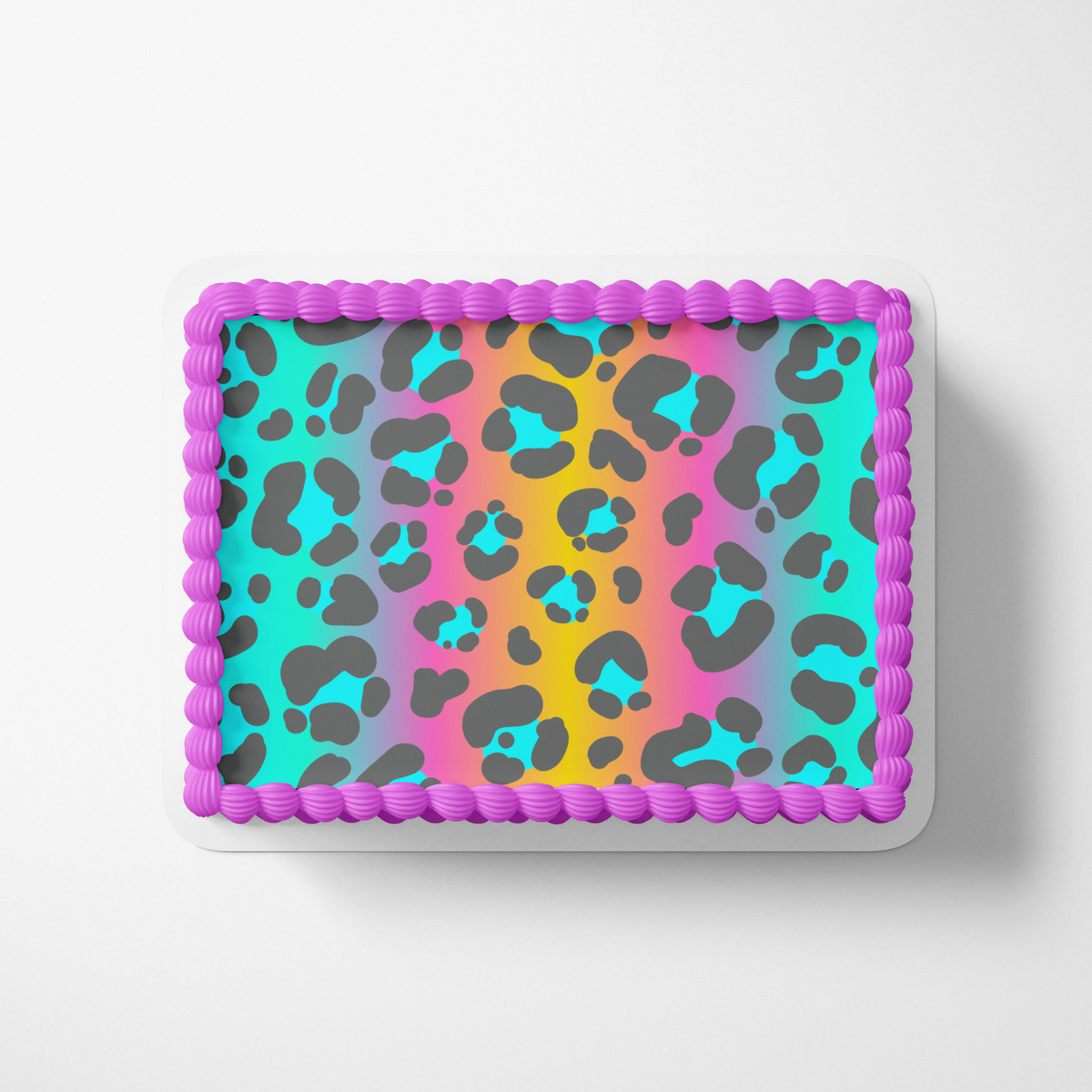 Leopard Print Cake Wrap Leopard Print Cake Topper – Edible Sugar Art